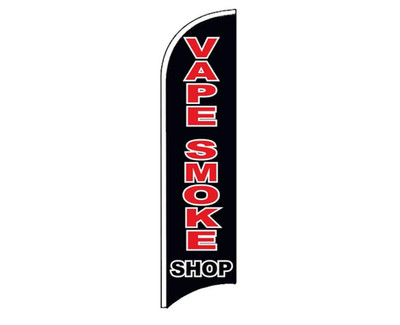 Vape Smoke Shop Advertising Feather Flag 10' x 2.5' Flag ONLY--Free ...
