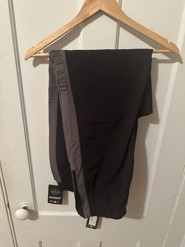 Represent Nylon Track Pants Black & Grey Size L | eBay