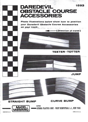 Model Motoring Aurora Daredevil Slot Car Track 1966Vintage Photo Copy ...