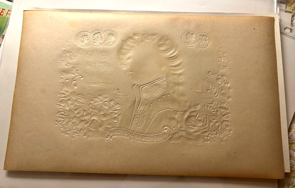 CIGAR BOX LABEL INNER PERA WOMAN SMOKING CIGAR LONG HAIR EMBOSSED /GOLD ...