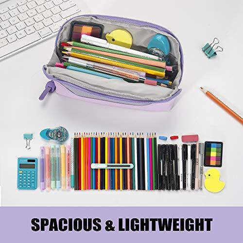 Wide-Opening Pencil Pen Case, Lightweight & Spacious Pencil Pouch ...