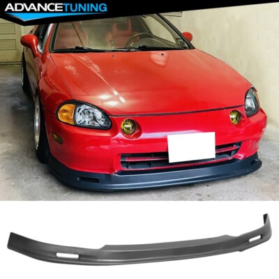 Fits 93-97 Honda Del Sol Coupe Mugen Style Front Bumper Lip Spoiler ...