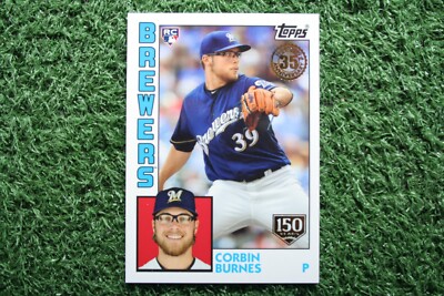 Corbin Burnes 2019 Topps '84 Topps #84R-CB 150th Anniversary Gold Stamp ...