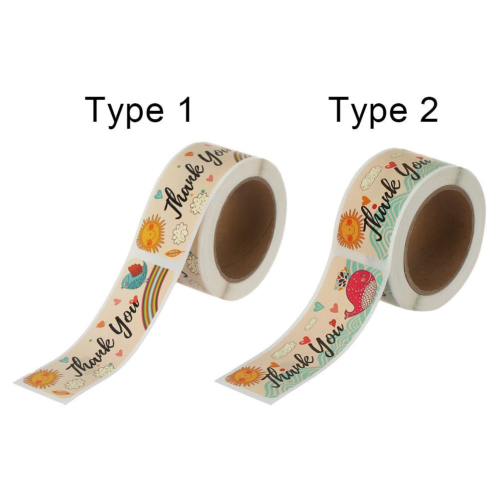 Cartoon Pattern Appreciate Greeting Tags Sealing Labels Thank You ...