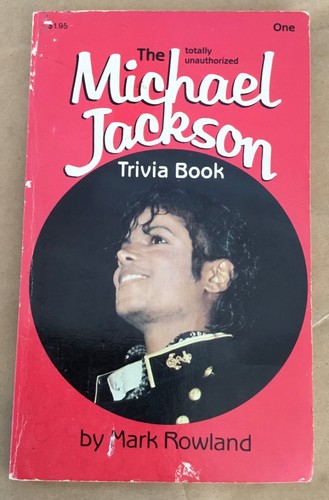 Michael Jackson Trivia Book vintage Tor Books pbk Mark Rowland 1984 ...