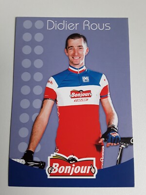 CYCLISME Carte cycliste DIDIER ROUS Équipe BONJOUR 2002 . | eBay