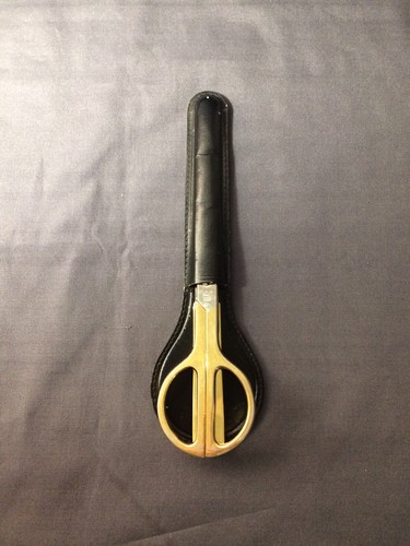 Vintage LERCHE Solingen West Germany 22K Gold Plated Desk Set Scissors ...