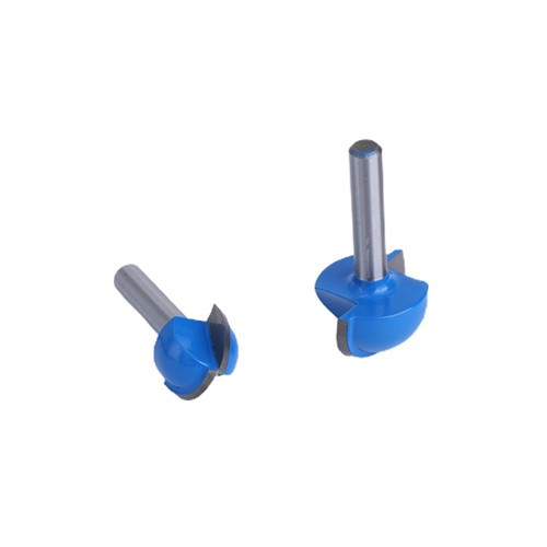 Router Bit Double Fluted Engraving Milling Cutter Round Bottom 6.35mm ...