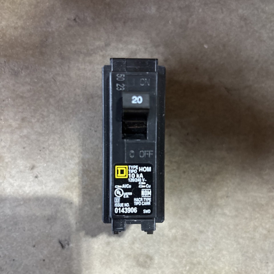 Homeline Square D 20A 1Pole 240V 10kA Circuit Breaker DP-4075 | eBay