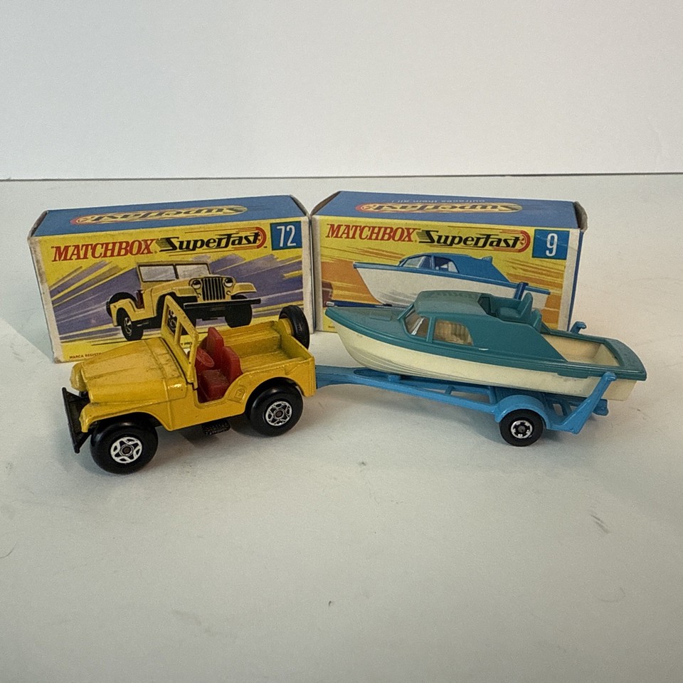 Matchbox Superfast #72 Standard Jeep & Matchbox Superfast #9 Cabin ...