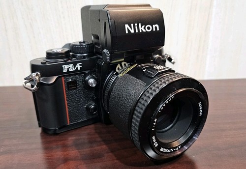 Nikon F3 AF SLR 35mm Film Camera AF Nikkor 80mm f2.8 Zoom Lens From ...