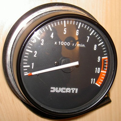 1980s Ducati 0664-38-030 NOS 11,000 RPM ND tachometer matches either ...