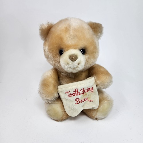 6" VINTAGE ANIMAL FAIR TOOTH FAIRY BROWN TEDDY BEAR STUFFED ANIMAL ...