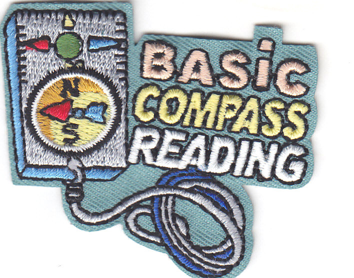 BASIC COMPASS READING Iron On Patch Scouts Girl Boy Cub CaMPING | eBay