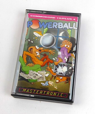 Commodore 16/116/Plus4 -- POWERBALL (Mastertronic) -- TAPE C16 C-16 ...
