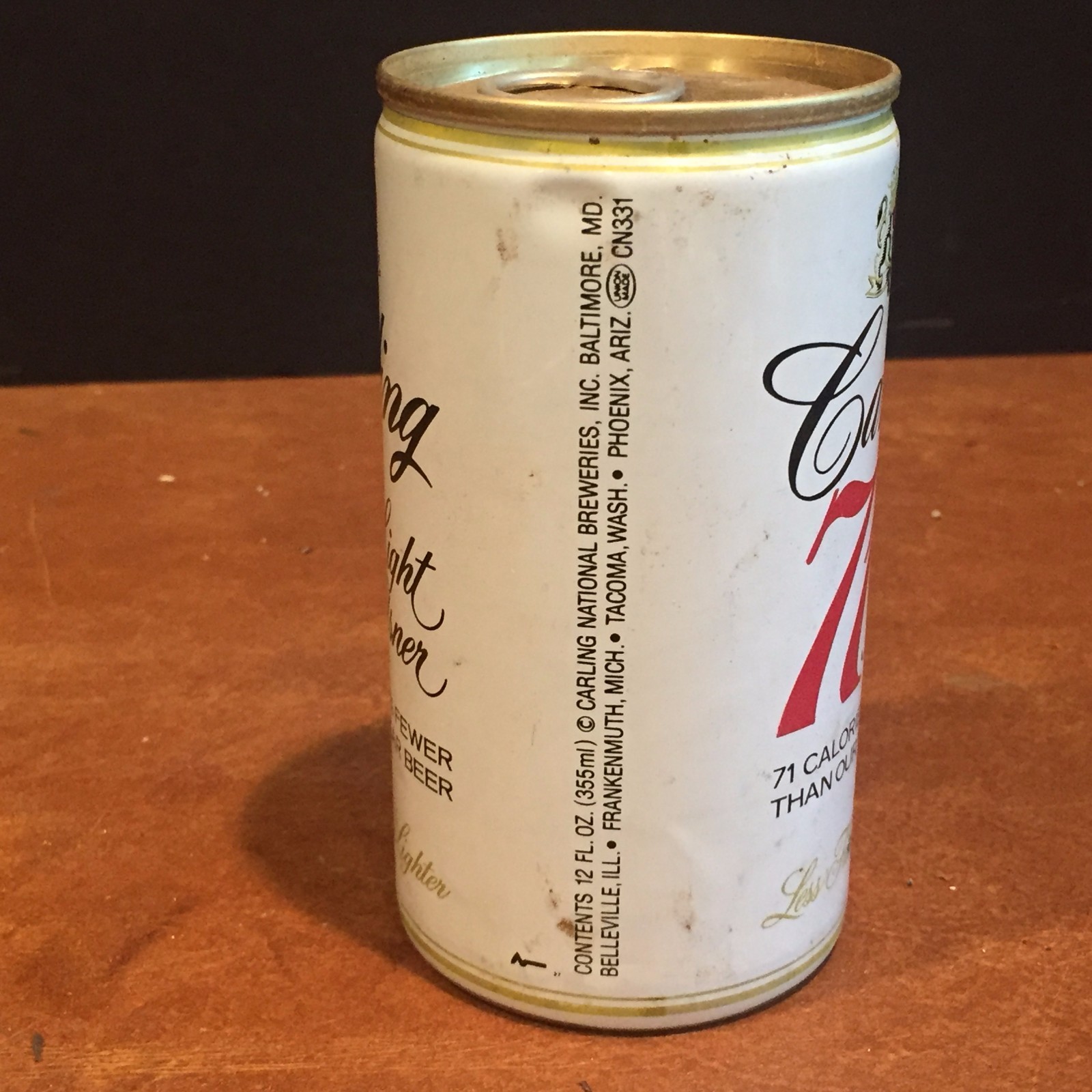 Vintage Carling Light Pilsner Pull Tab Beer Can c. 1970s-1980s | eBay