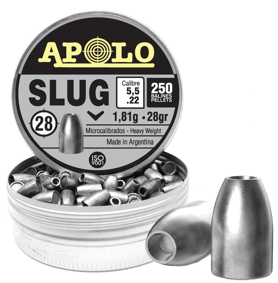 Apolo Slug Air Gun Pellets Heavy Hollowpoint Slug Rifle Pellets .177 ...