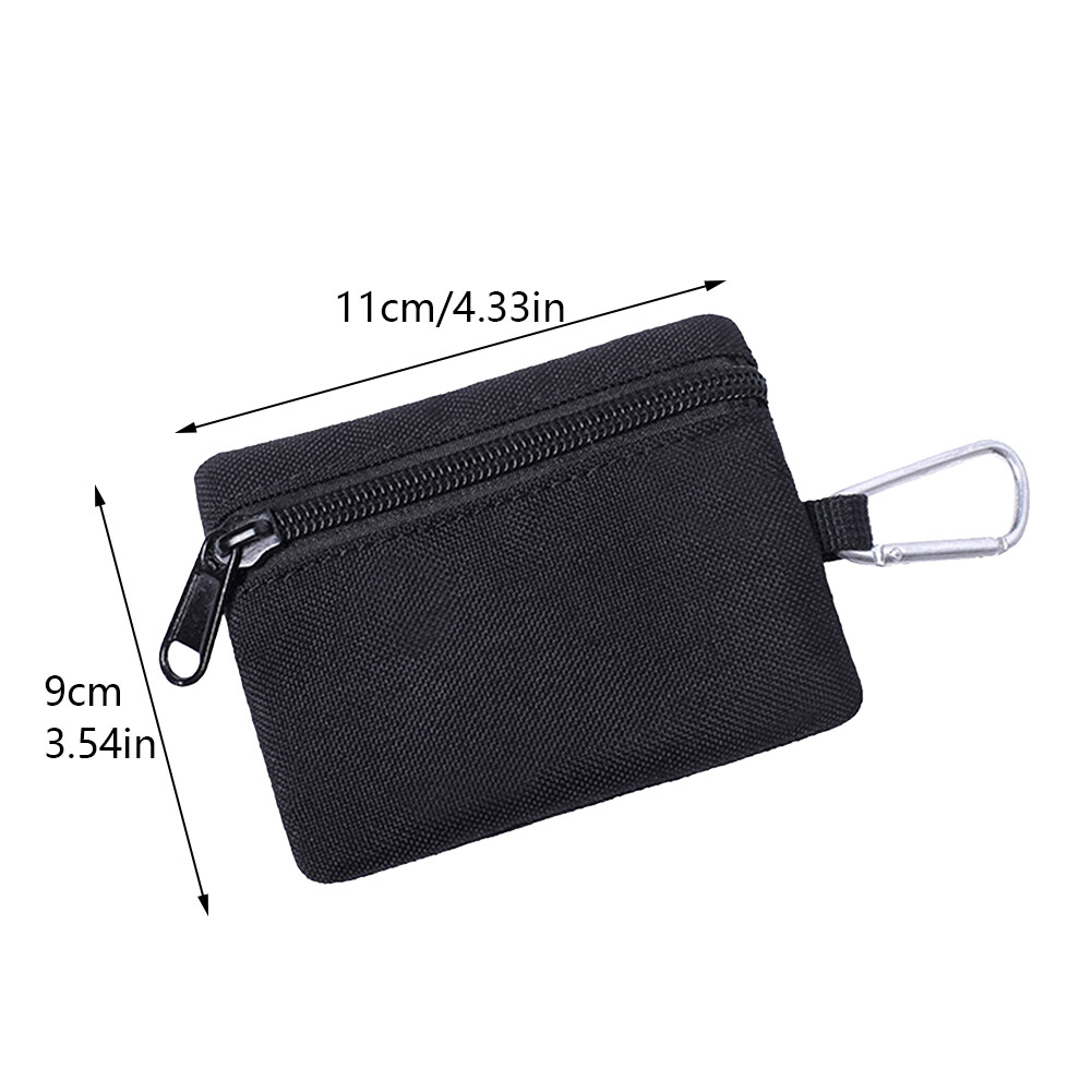 Coin Hunting Bag Zipper Closure Wear Resistant With Carabiner Portable ...