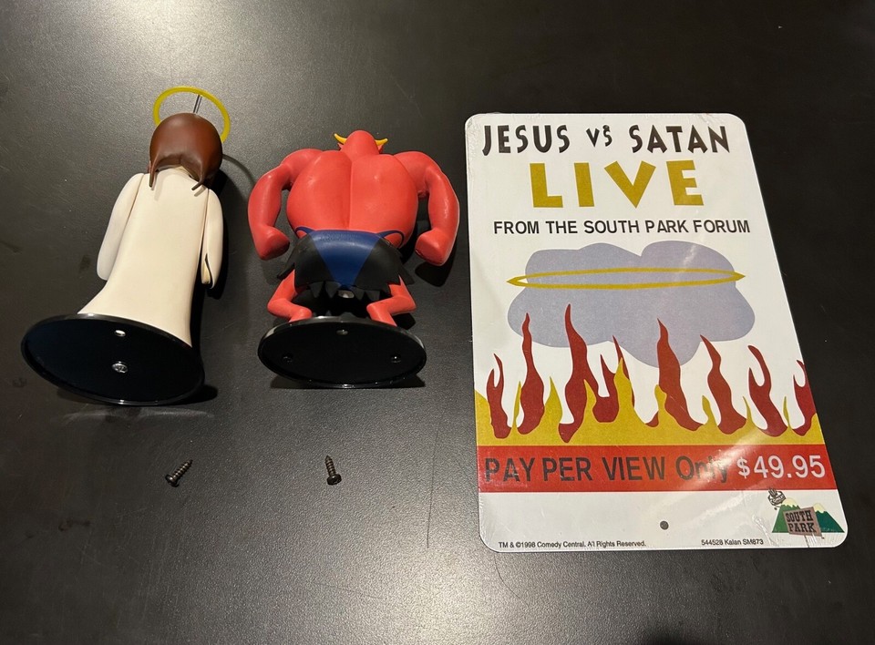 South Park Pinball Machine Jesus vs. Satan Topper | eBay