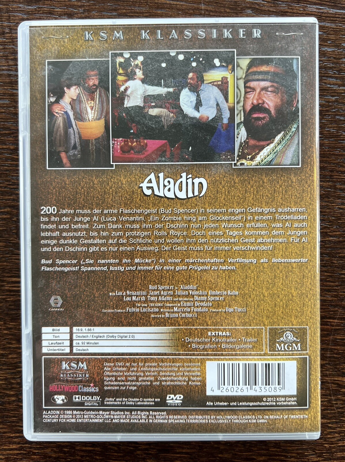 DVD Aladdin Aladin 1986 Bud Spencer Janet Agren Bruno Corbucci Region 2 ...