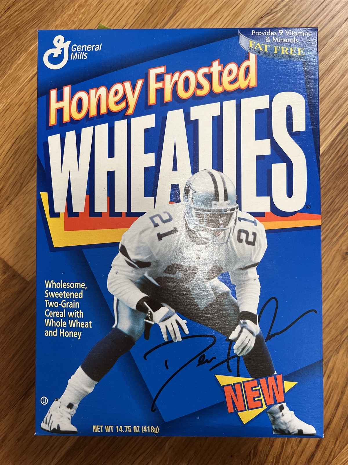 Honey Frosted Wheaties Deion Sanders Box (Blue) | eBay