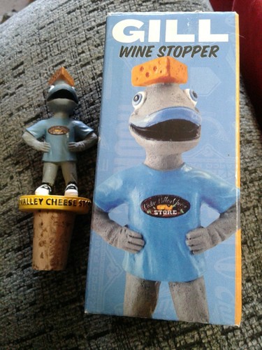 Lakeshore Chinooks Cheesehead Gill Wine Stopper It's NOT a Bobblehead ...