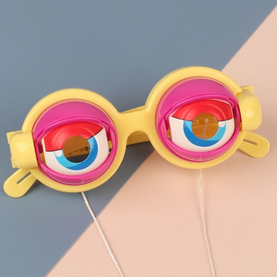 Crazy Eyes Glasses Eyewear Crazy Blink Funny Glasses Party Toy Novelty ...