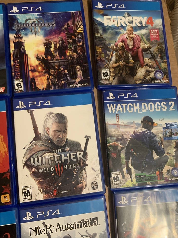 Lot Of 24 PS4 Games Playstation 4 (Used/Preowned) Farcry, Resident Evil ...