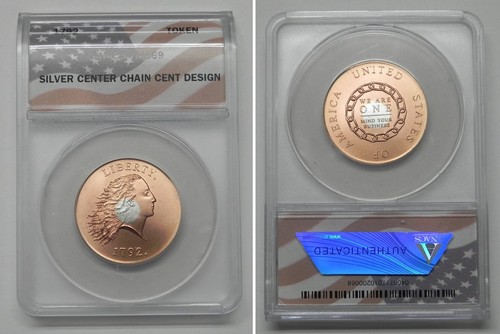 Daniel Carr 1792 Silver Center Chain Cent Design ANACS MS69 #0068 | eBay