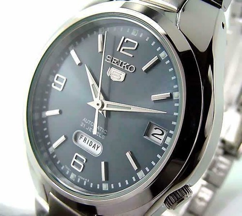 Seiko 5 SNK621K1 Automatic 21 Jewels Grey Analog Stainless Steel Men's ...