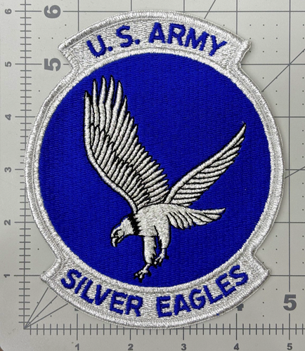 1719 of 10000 US Army Aviation Patch Precision Helicopter Team Silver Eagles | eBay