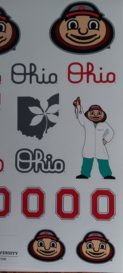 BUCKEYES OSU STICKER SHEET. | eBay