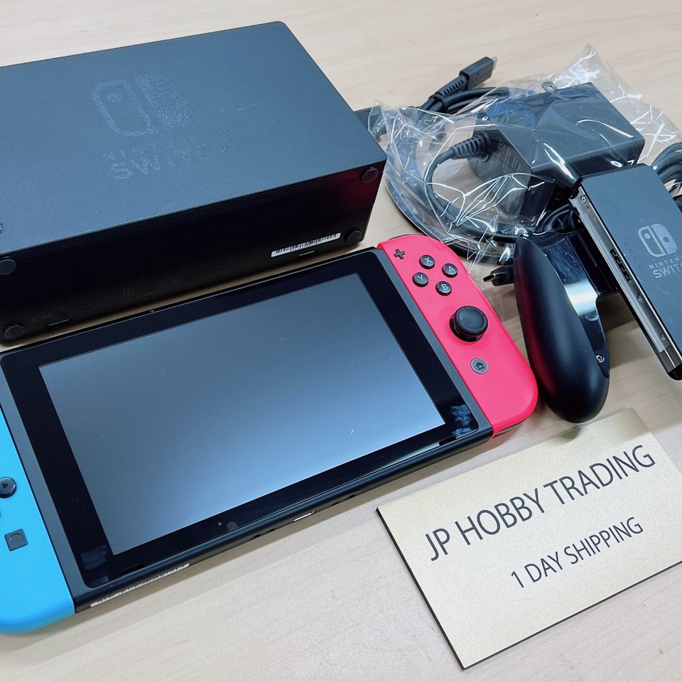 Nintendo Switch Console HAC-001 w/ Joy Con + Dock + AC +HDMI [Ship From ...