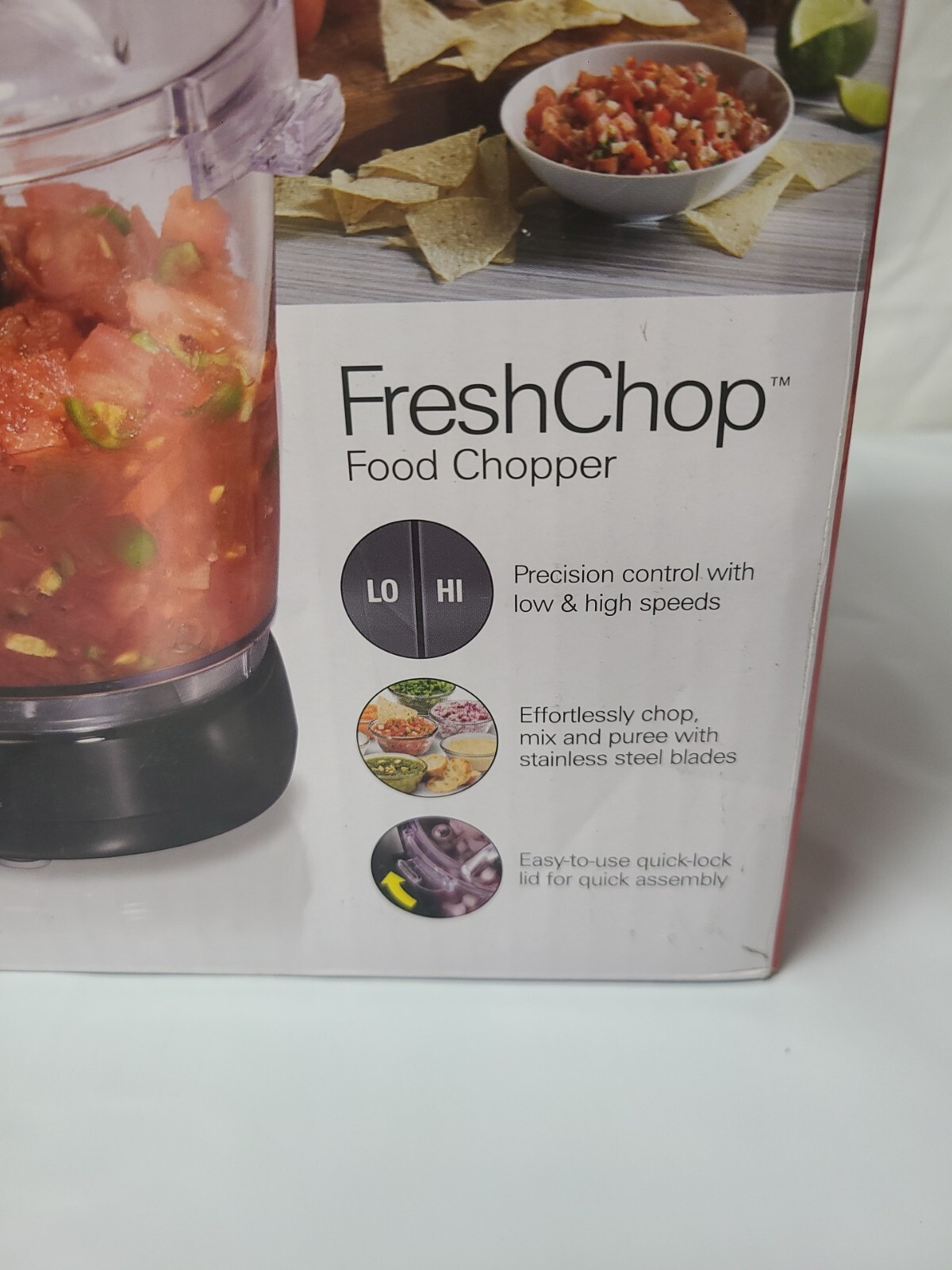 Hamilton Beach 3 Cup Fresh Chop Mini Food Chopper Black 72603 FREE ...