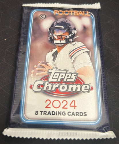 2024 Topps Chrome Football Hobby Pack Sealed | eBay Australia