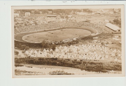 POSTCARD RPPC AERIAL VIEW PENDLETON ROUND-UP PENDLETON OREGON | eBay