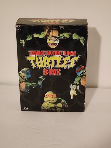 Vintage Teenage Mutant Ninja Turtles Box Set TMNT 1 2 3 Movie DVD Lot 3 ...