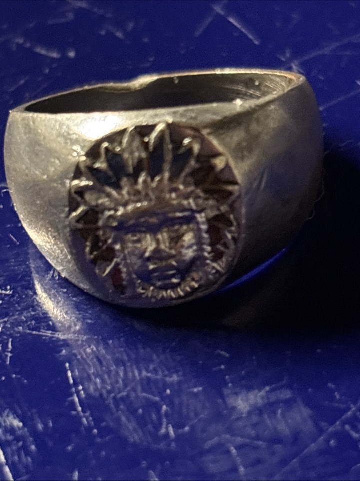 Native American Sterling Silver Indian Chief Ring | eBay