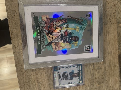 Lot Of 2 Travis Hunter Rookie Cards Downtown , Elite Series With Frame ...
