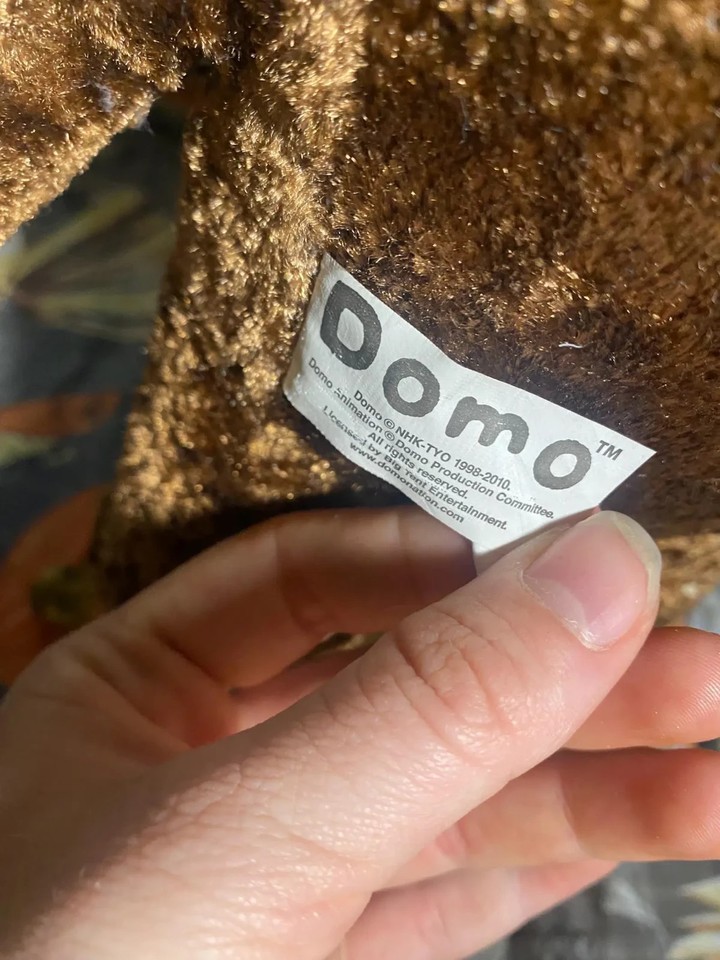 Domo Kun – 2010 DOMO – NHK – Brown Fuzzy Plush Mascot with Red Mouth ...