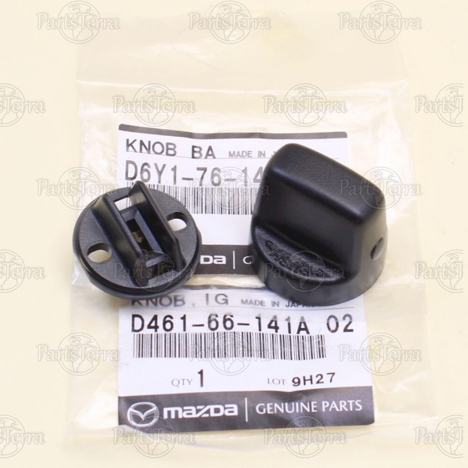 2007-2014 Mazda CX-7 CX-9 Genuine OEM Ignition Key Knob Inner & Outer ...