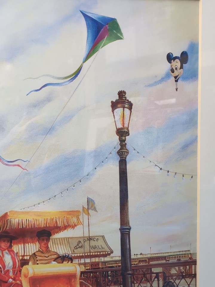 BOARDWALK INN RESORT Disney Original Prop - Framed Mickey Artwork used ...