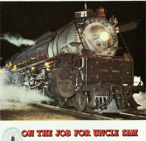 1943 WWII Ad ~ UNION PACIFIC Railroad RR Locomotive ~ On the Job for ...
