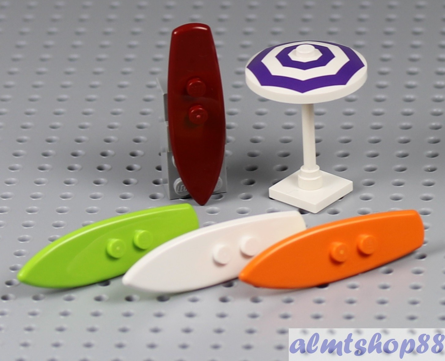 LEGO - 5 pcs Lot Surfboard & Beach Umbrella - Ocean Sports Minifigure ...