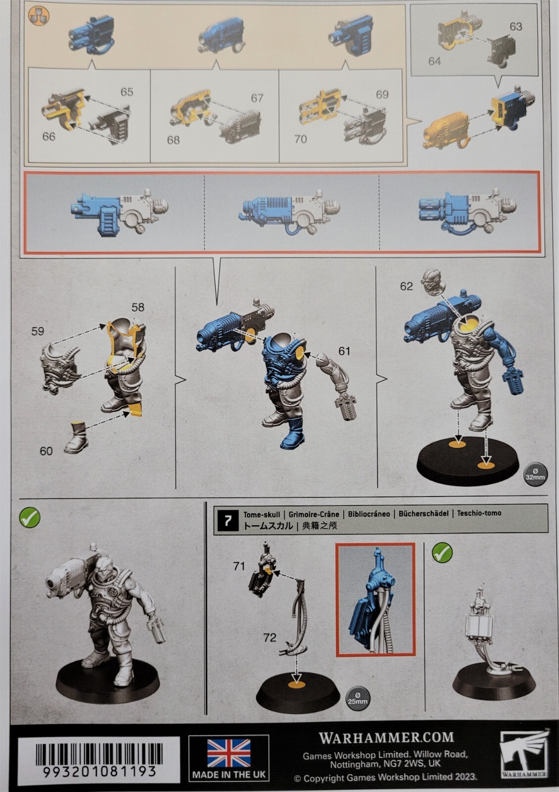 Gun Servitor Plasma Melta or Bolter Warhammer 40K Kill Team ...