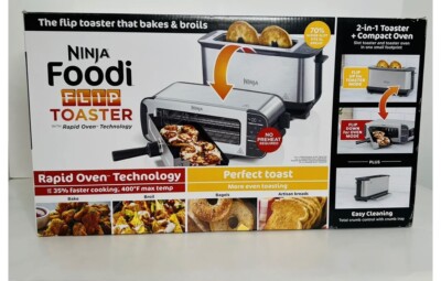 NINJA FOODI 2 IN 1 FLIP TOASTER 2 SLICE COMPACT TOASTER OVEN ST100 | eBay