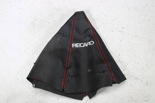 JDM Recaro PVC Leather Universal Manual Gear Shift Knob Boot Cover Red ...
