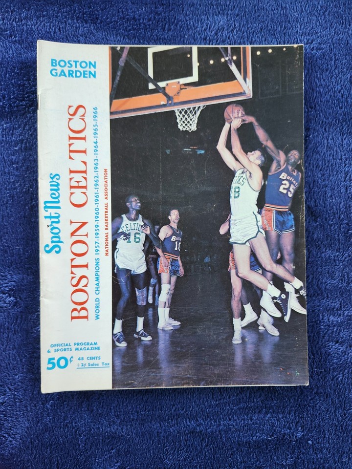 LOT of 11 Boston Celtics Sport News Game Programs from 1960-1968 All Ex ...