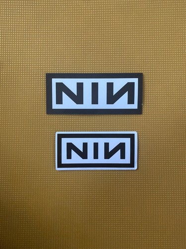 Sticker Nine Inch Nails NIN Band Name Logo Reznor Industrial Rock Music ...