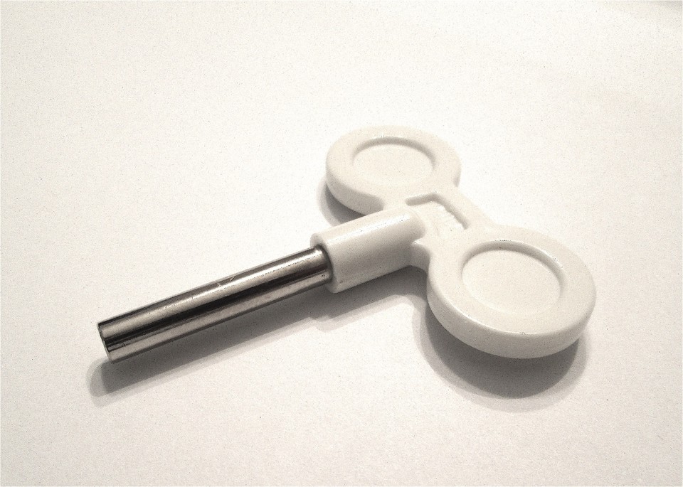 Large White Key for Musical Movement, Butterfly Winding Key for a Music ...